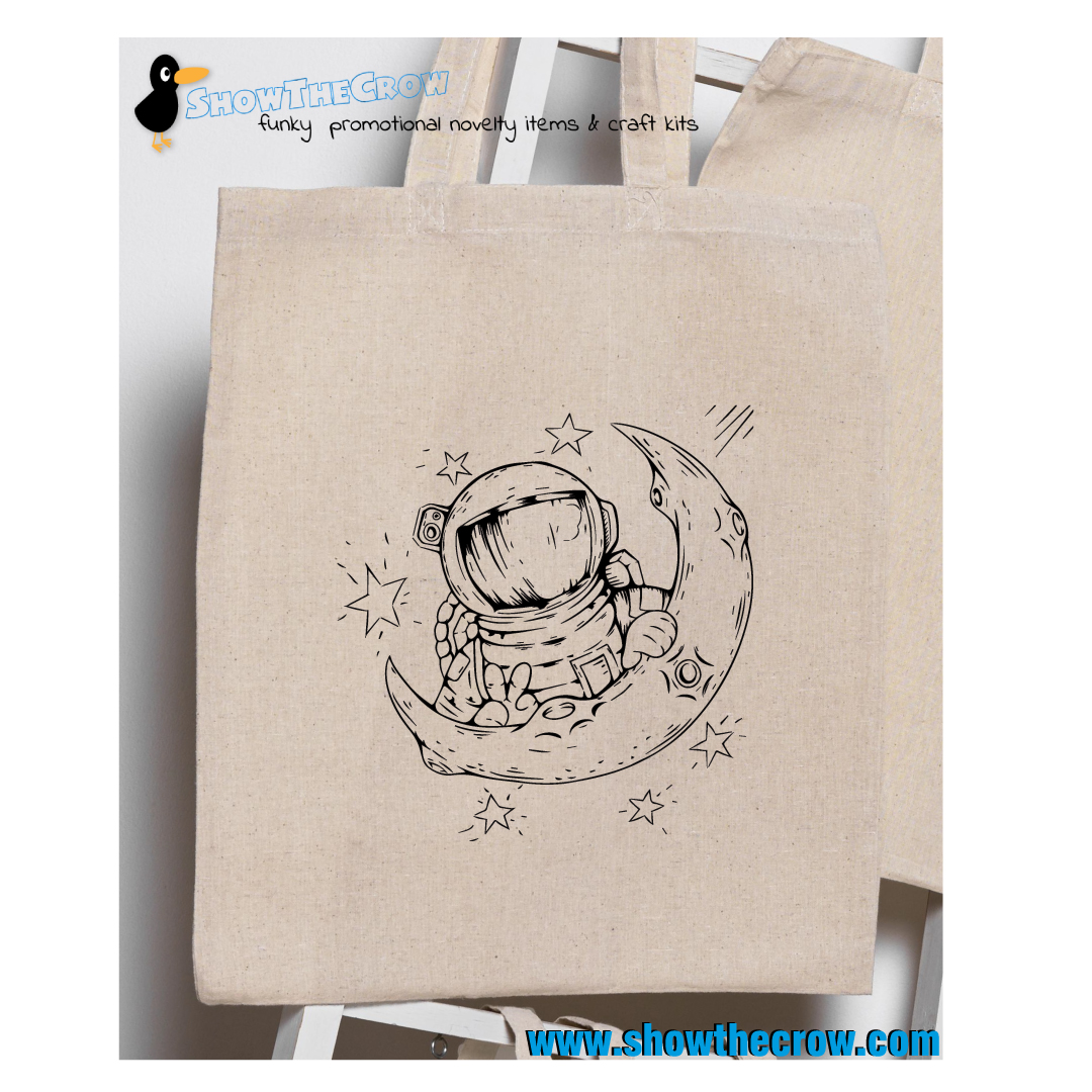"Astronaut Spaceman" 100% Premium Cotton Tote Bag, Space, Nasa Gift ...